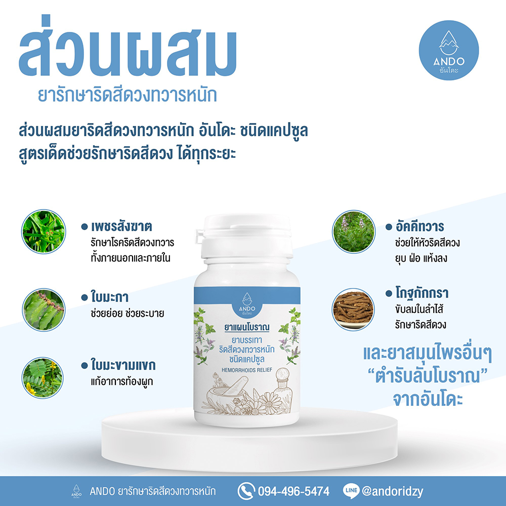 แนะนำยาแก้ริดสีดวง และวิธีรักษาริดสีดวงให้เหมาะกับอาการที่เป็น ...